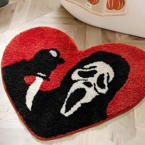 Other | Scream Ghost Face Heart Rug | Poshmark